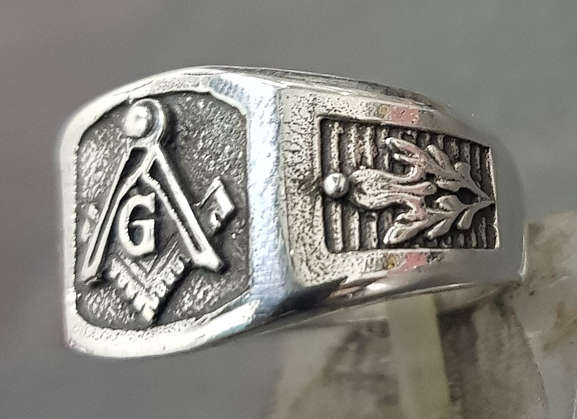 Freimaurer Meister Grade Ring in handgemachten Mauerwerk | Etsy