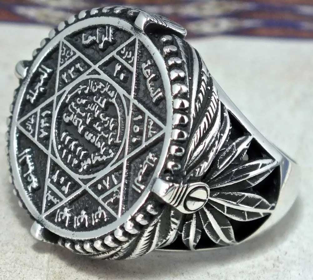 Salomon König Siegel Ring In Sterling Silber 925 Stern der | Etsy