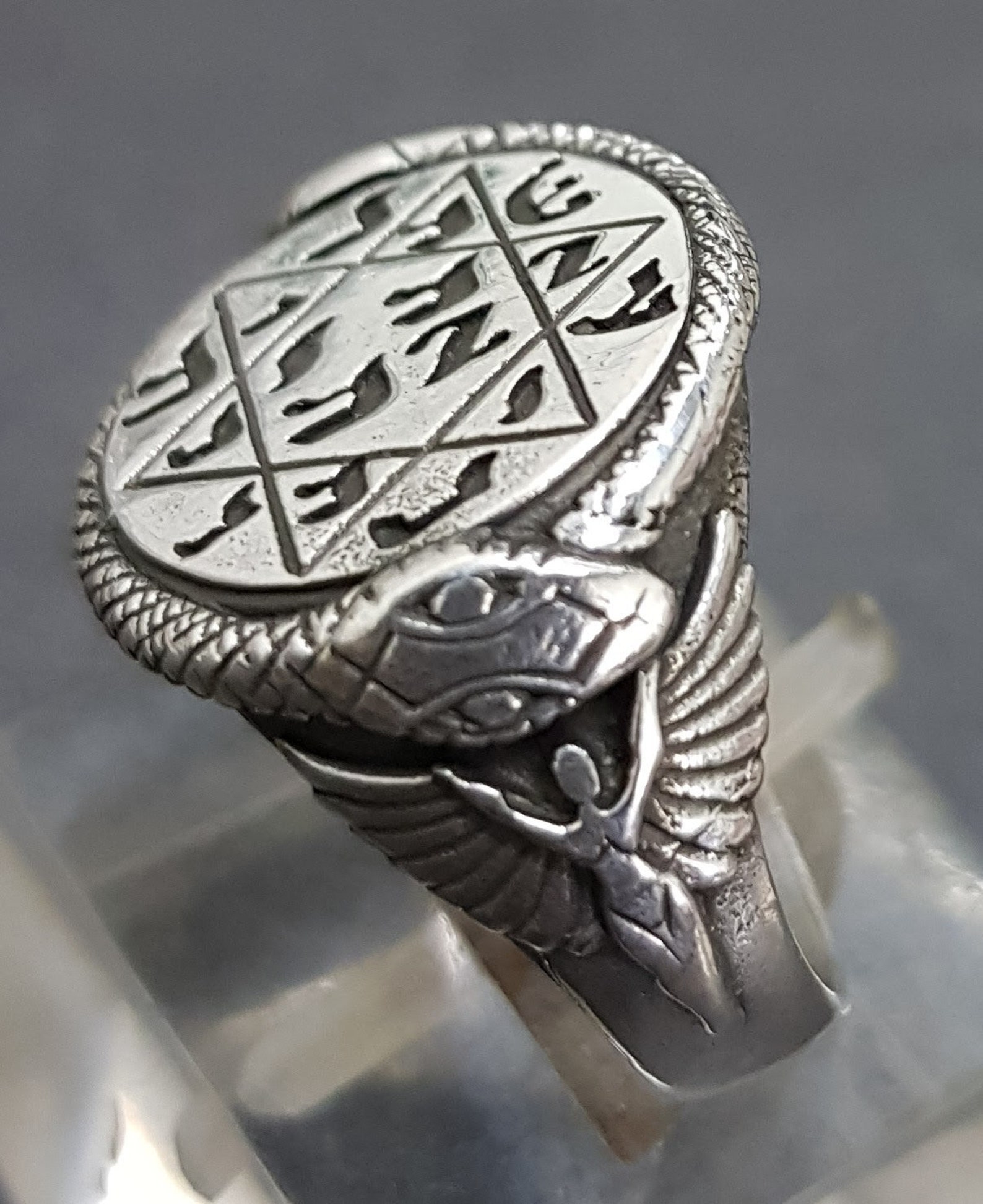 King Salomon Seal Ring in Silver | Etsy
