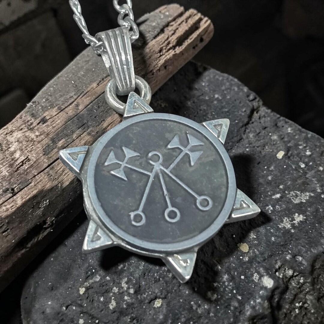 President Marbas Pendant 72 Demons Ars Goetia 925 Silver Secret Seal of ...