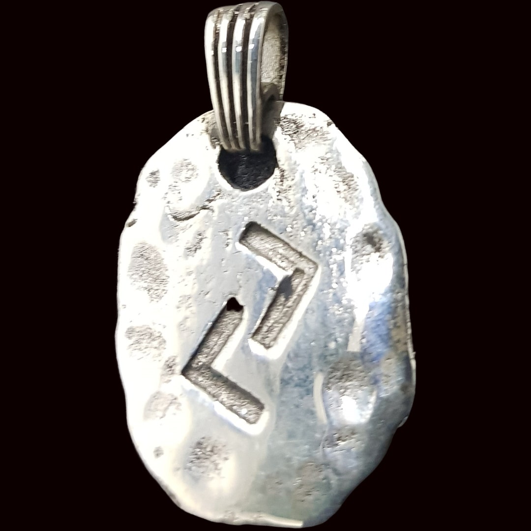 Viking Jera Rune Pendant in Sterling Silver Handmade Vikings - Etsy