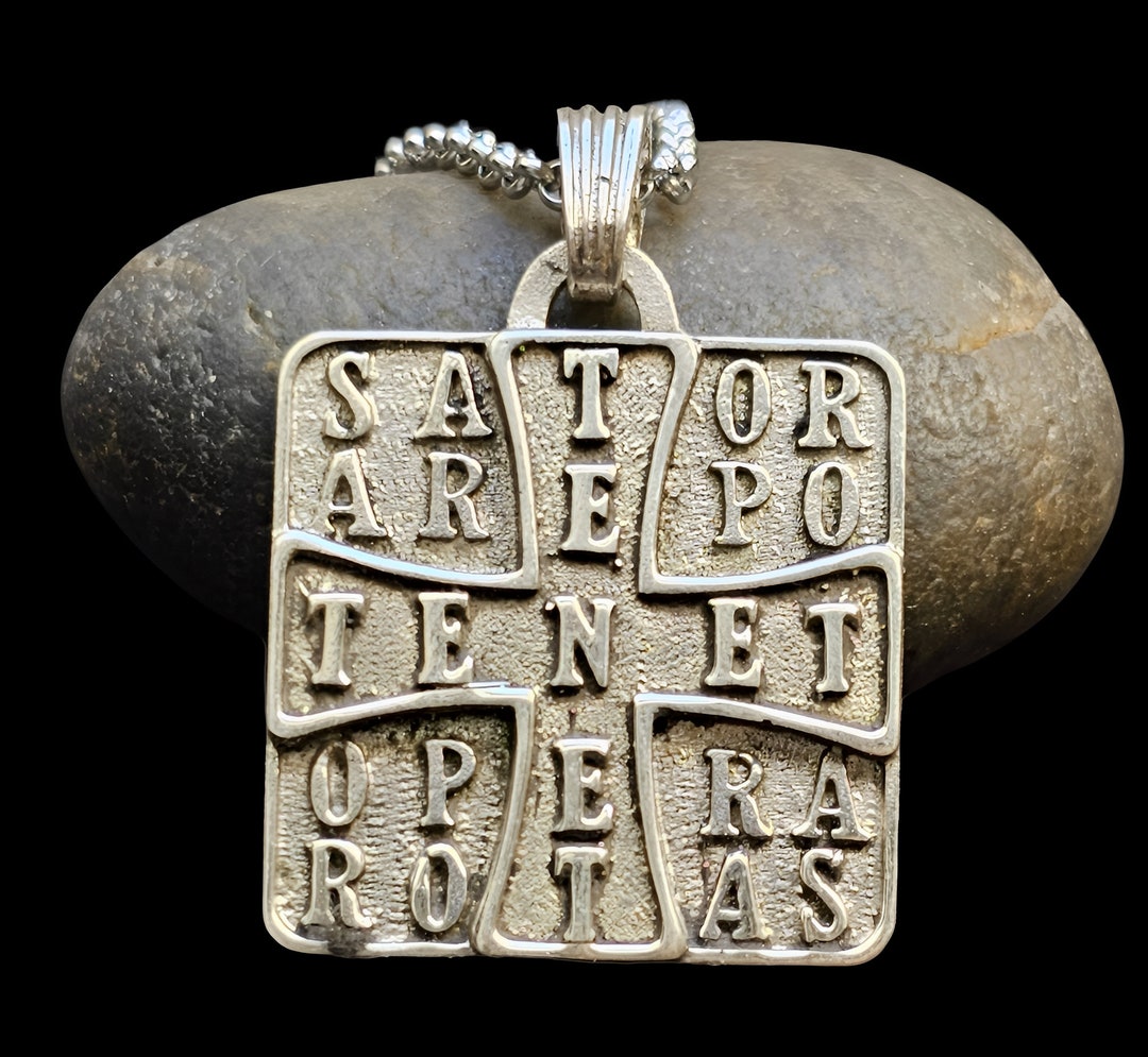 Handmade Silver Sator Magic Square Pendant 3 Cm 11 Gr "pray and Work ...