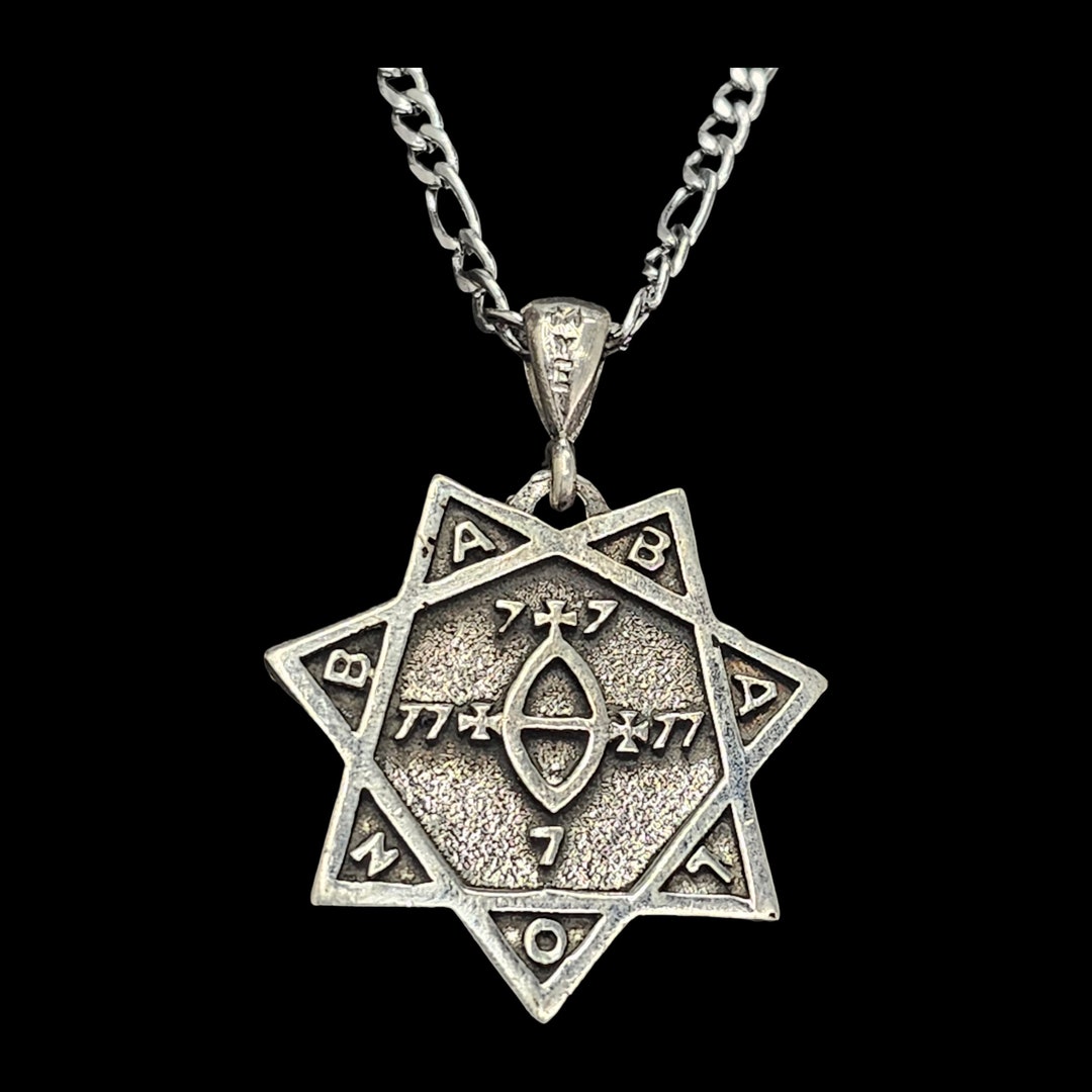 Pendant Seal of Babalon Thelema 3 Cm 8 Gr in 925 Silver Handmade - Etsy