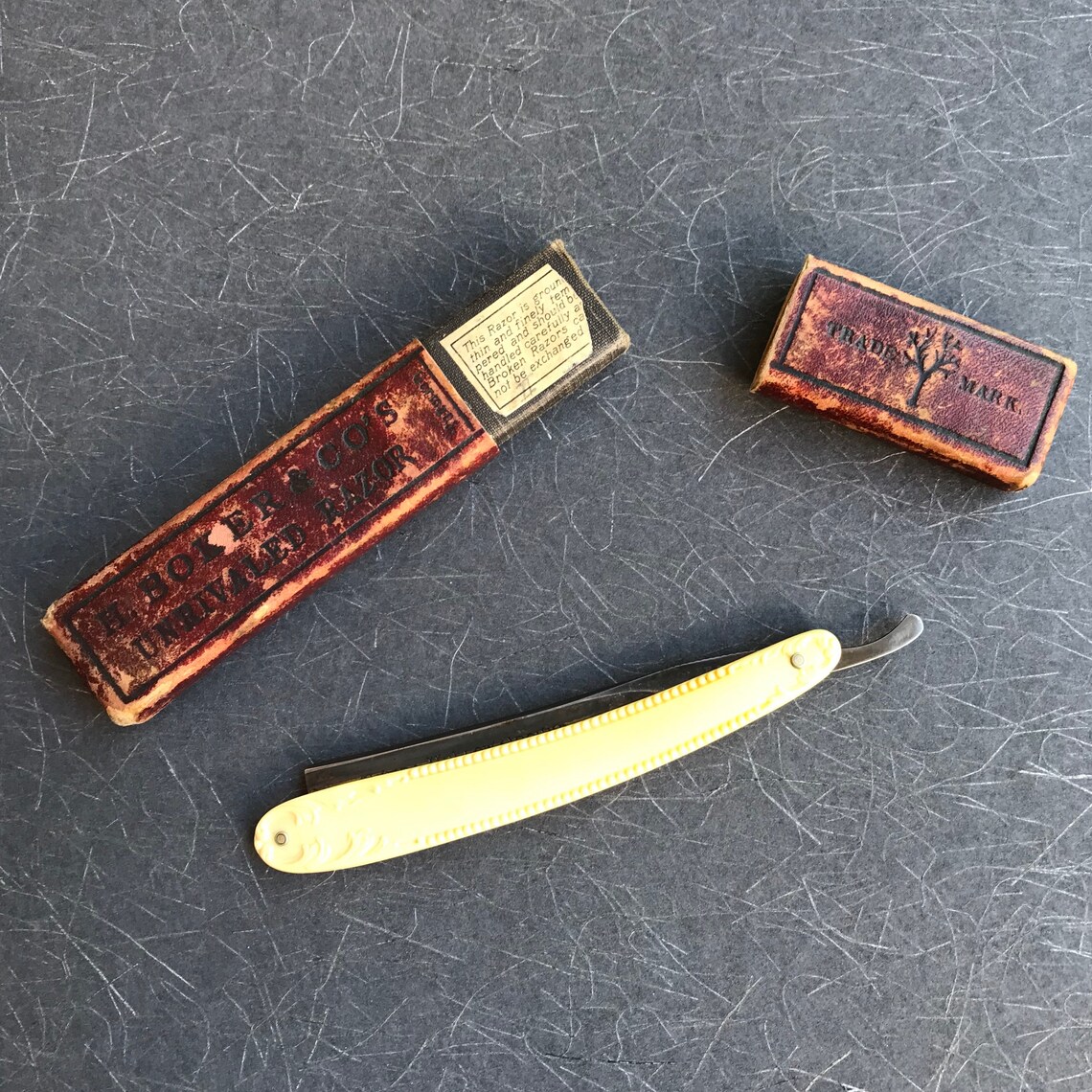 Antique H. Boker Straight Razor - Etsy