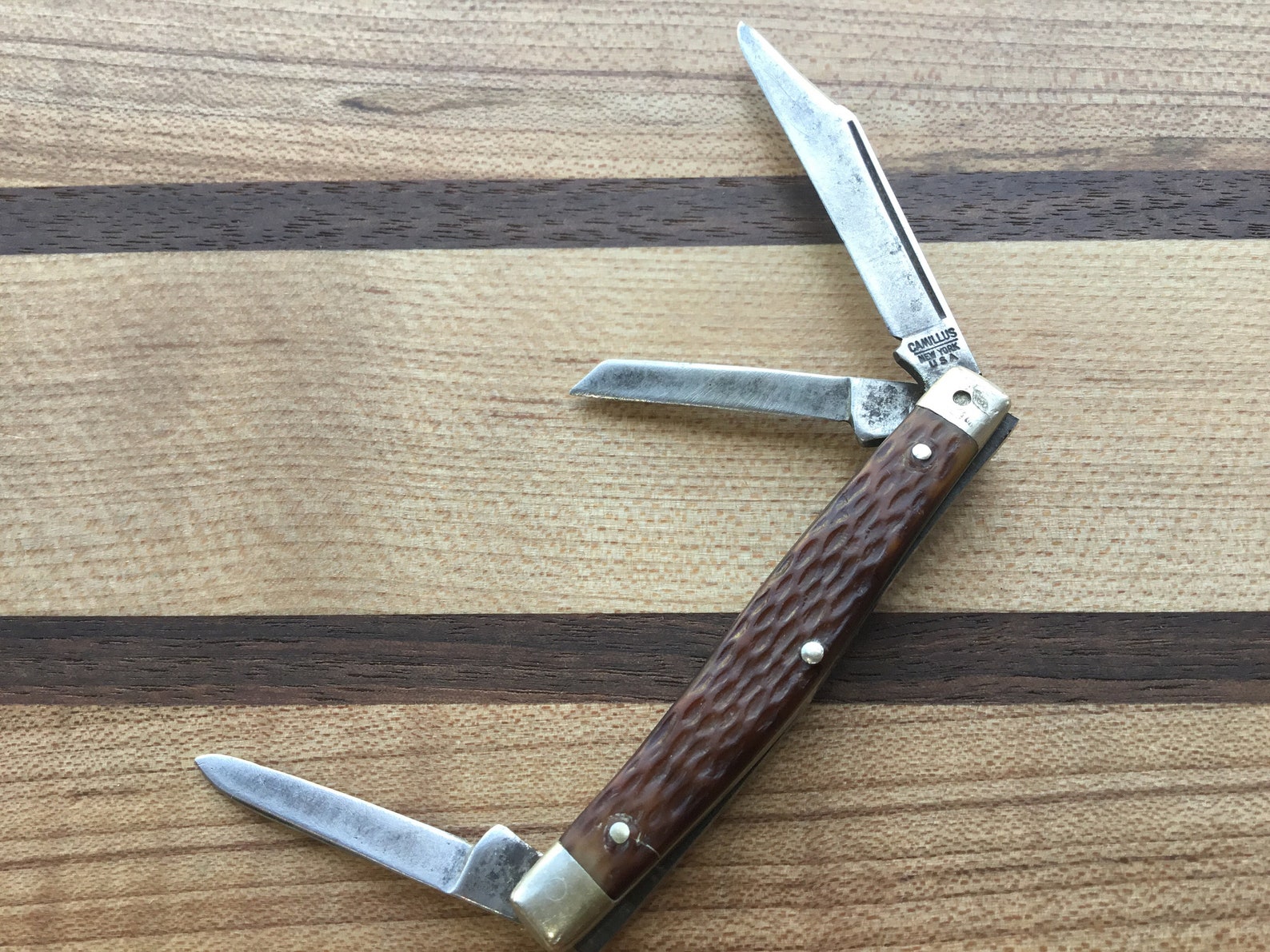 Vintage Camillus Junior Stockman Pocket Knife - Etsy