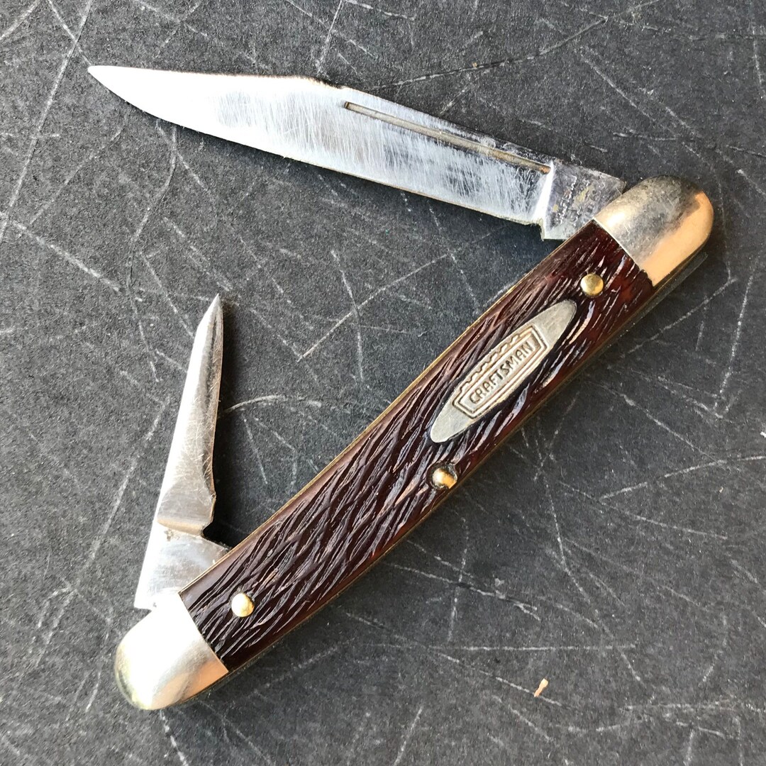 Vintage Craftsman 9524 Pocket Knife - Etsy