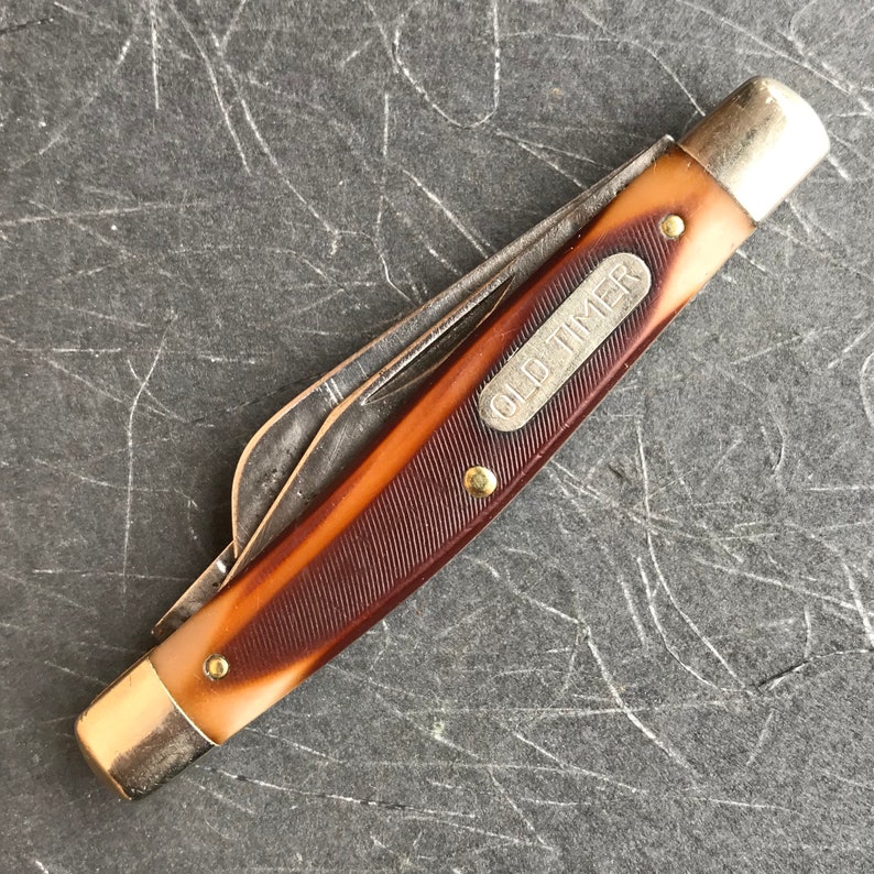 Schrade 34OT Old Timer middle Man Stockman Pocket Knife - Etsy