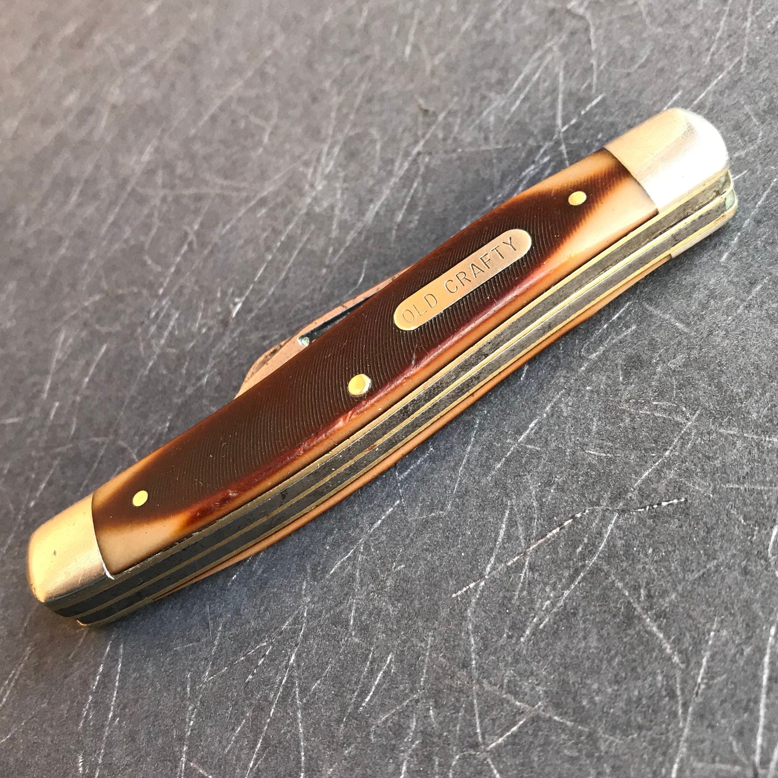 Vintage Craftsman old Crafty 9547 Stockman Pocket Knife - Etsy