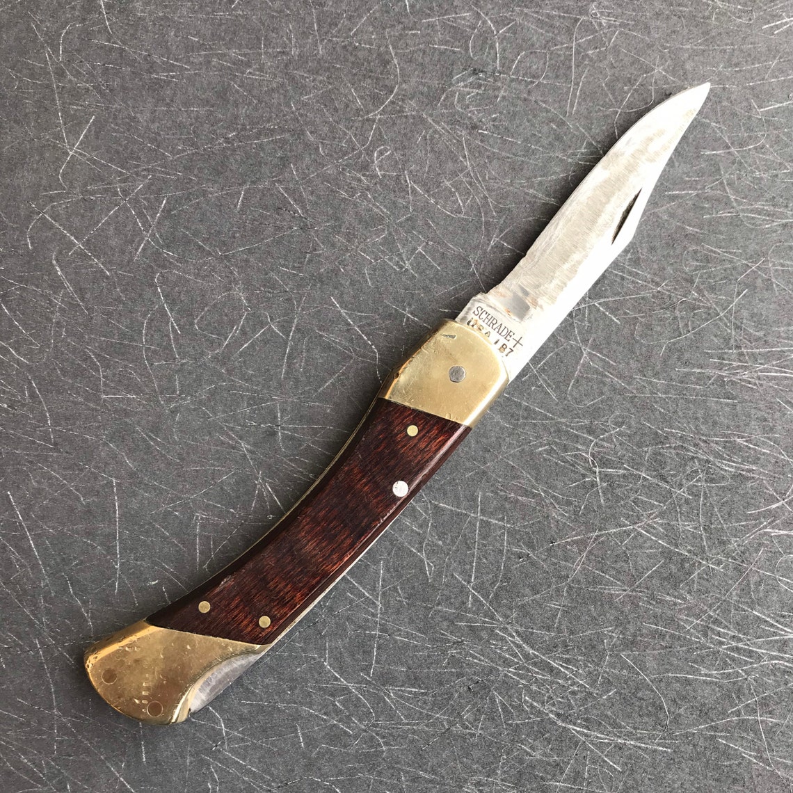 Vintage Schrade LB7 Folding Knife | Etsy