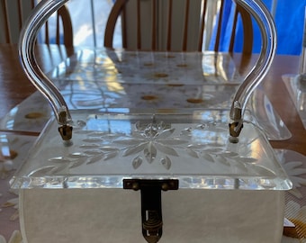 GORGEOUS LUCITE Charles Kahn Handbag Circa 1950's - Etsy