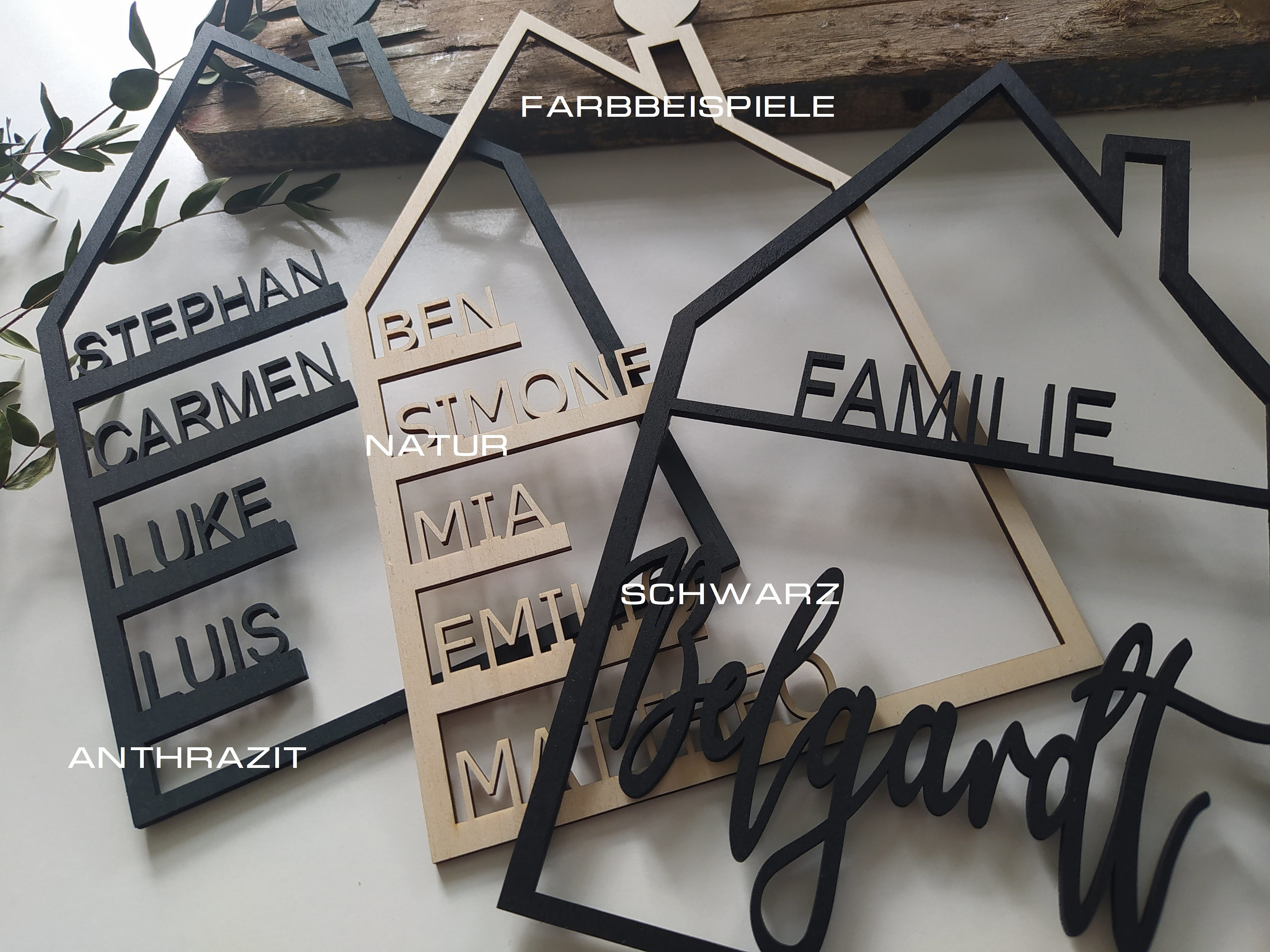 Schlusselbrett Personalisiert Familie