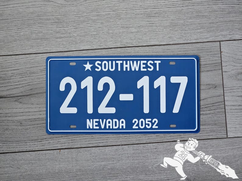 ED-E License Plate - Fallout New Vegas Inspired - 2ED-E59 Nightkin ...