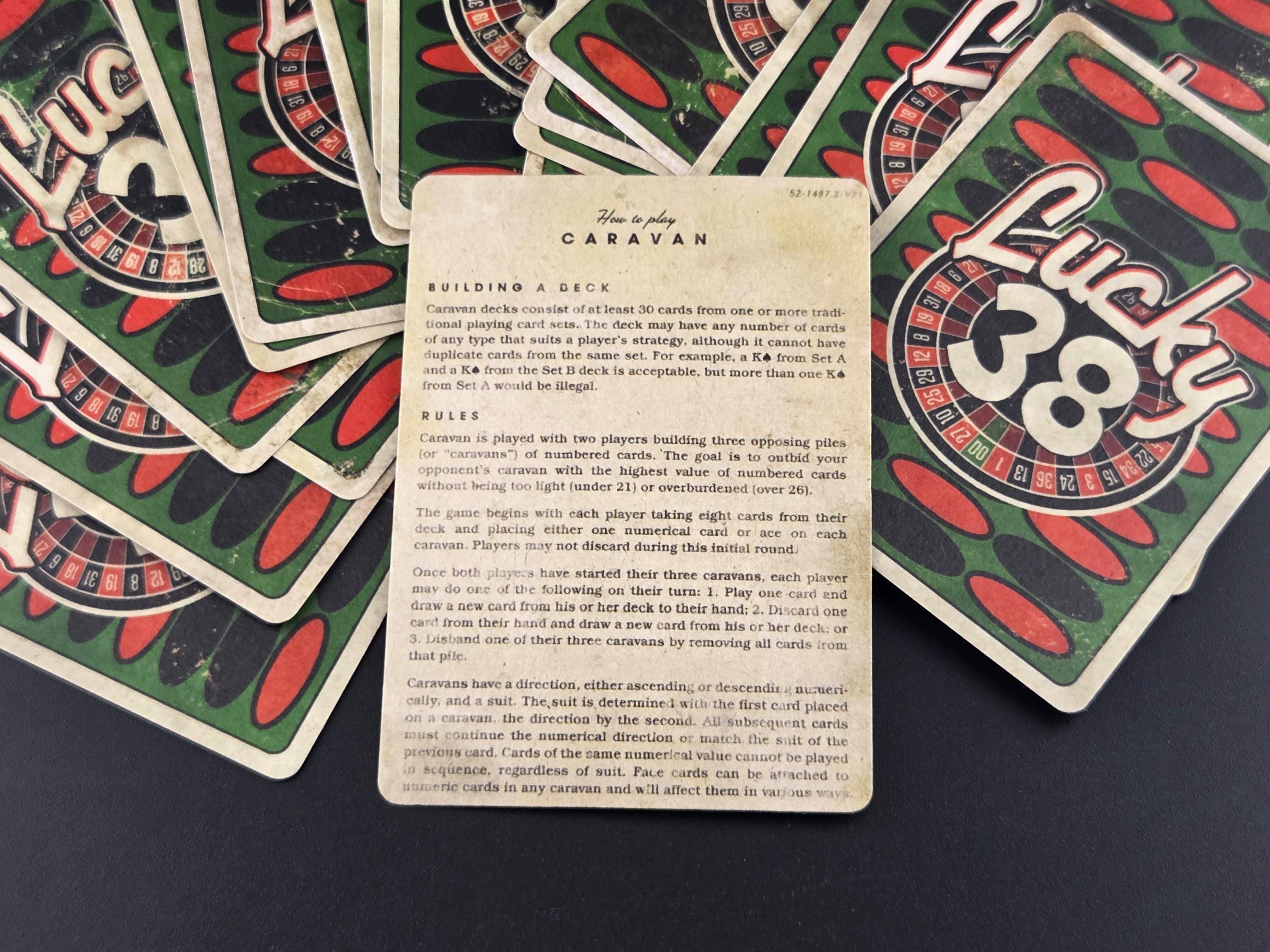Lucky 38 Weathered Deck of Playing Cards - Caravan Fallout New Vegas ...