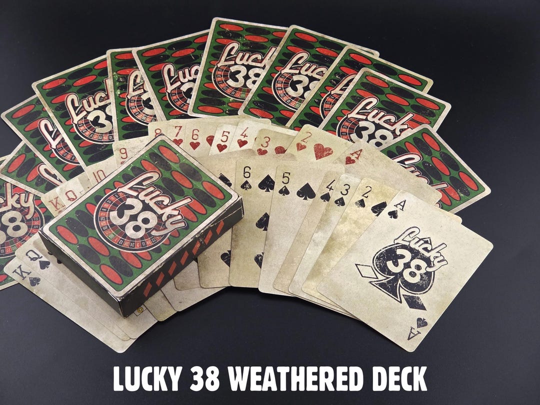 Lucky 38 Weathered Deck of Playing Cards - Caravan Fallout New Vegas ...
