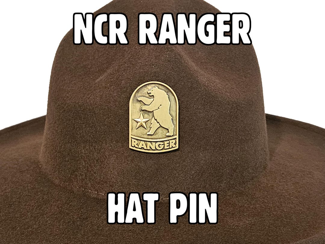 NCR Ranger Hat Pin and Insignia Stickers - Fallout New Vegas Inspired ...