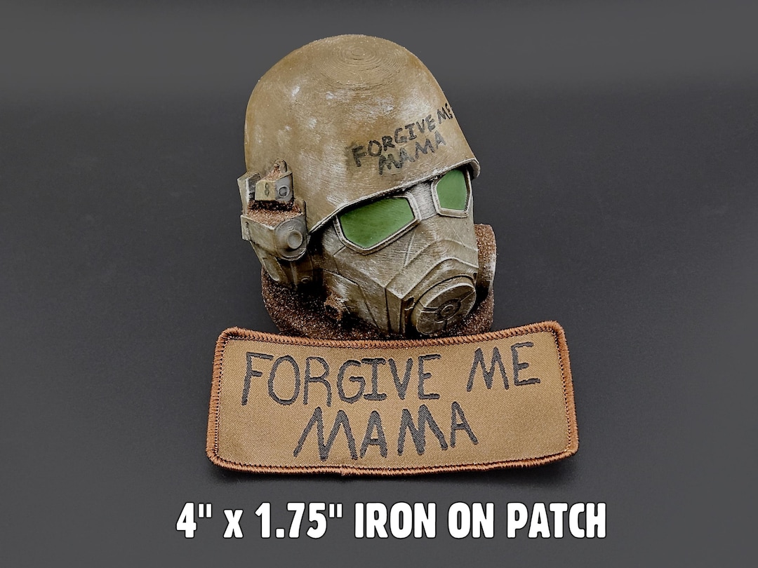 FORGIVE ME MAMA Patch - Randall Clark's Desert Ranger Combat Helmet ...