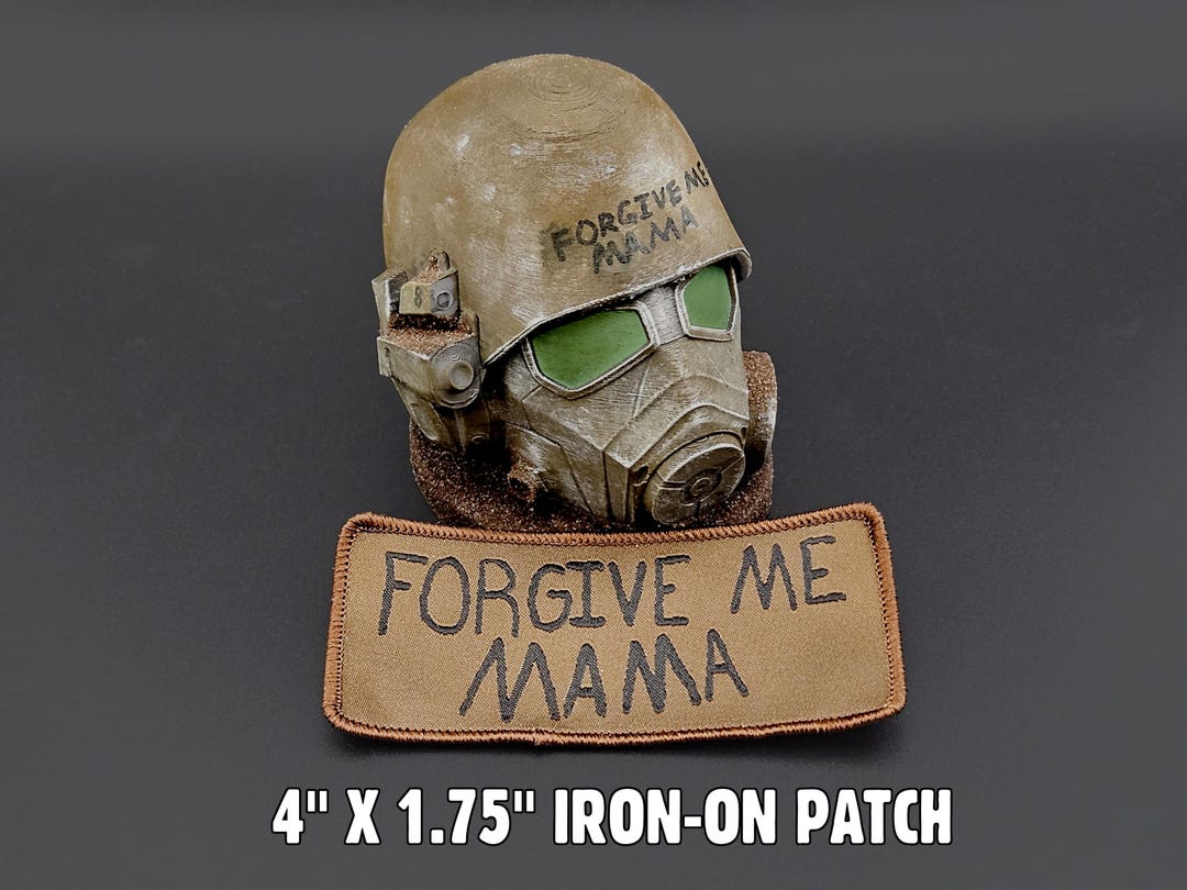 FORGIVE ME MAMA Patch - Randall Clark's Desert Ranger Combat Helmet ...
