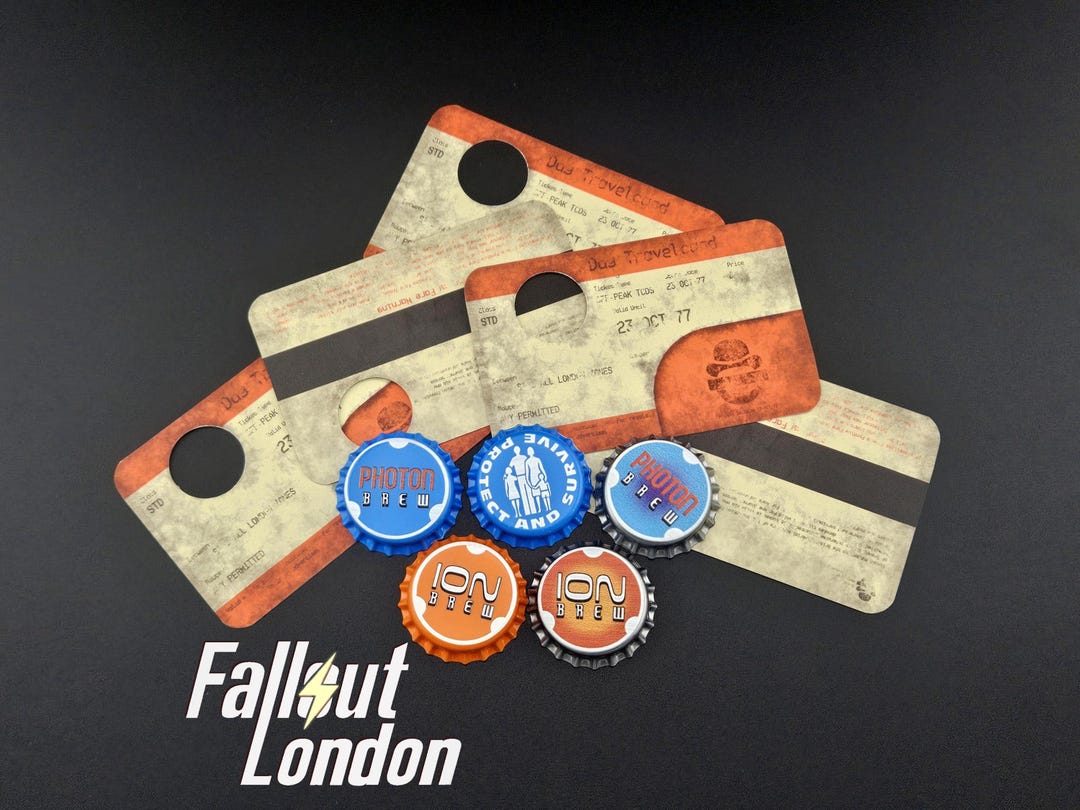Fallout London Tickets and Brew Caps Bundle - Etsy