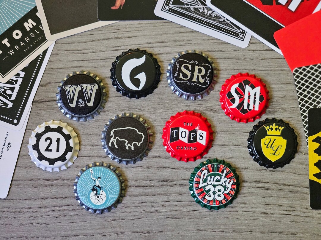 Fallout New Vegas Casinos Inspired Bottle Caps - Etsy