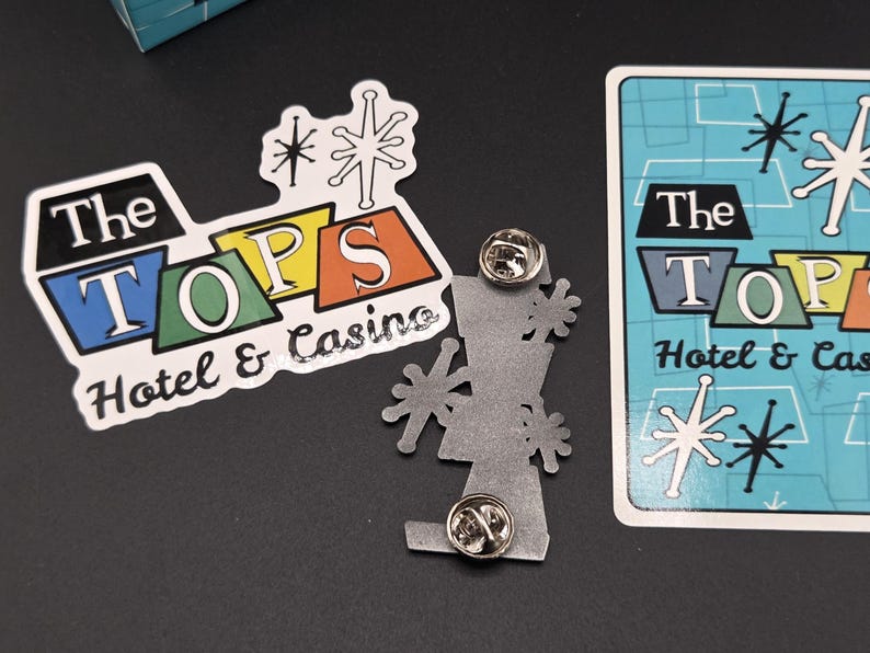 The TOPS Sign Enamel Pin - Fallout New Vegas Inspired - Etsy