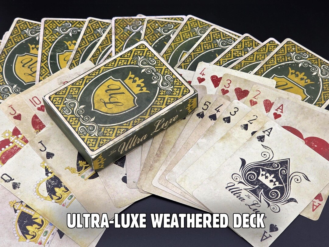 Ultra-luxe Weathered Deck of Playing Cards - Fallout New Vegas Inspired ...