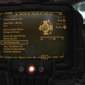 The Platinum Chip - Fallout New Vegas Inspired - Lucky 38 - Mr House - Etsy