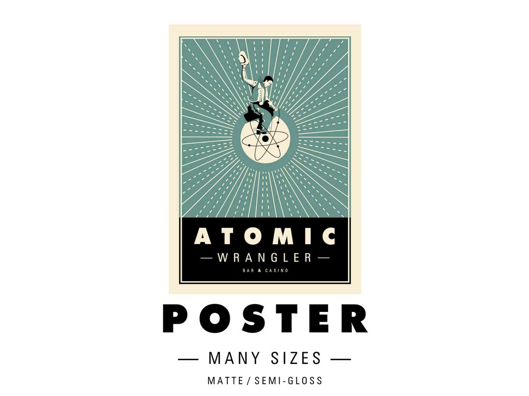 Atomic Wrangler Poster Fallout New Vegas Inspired - Etsy