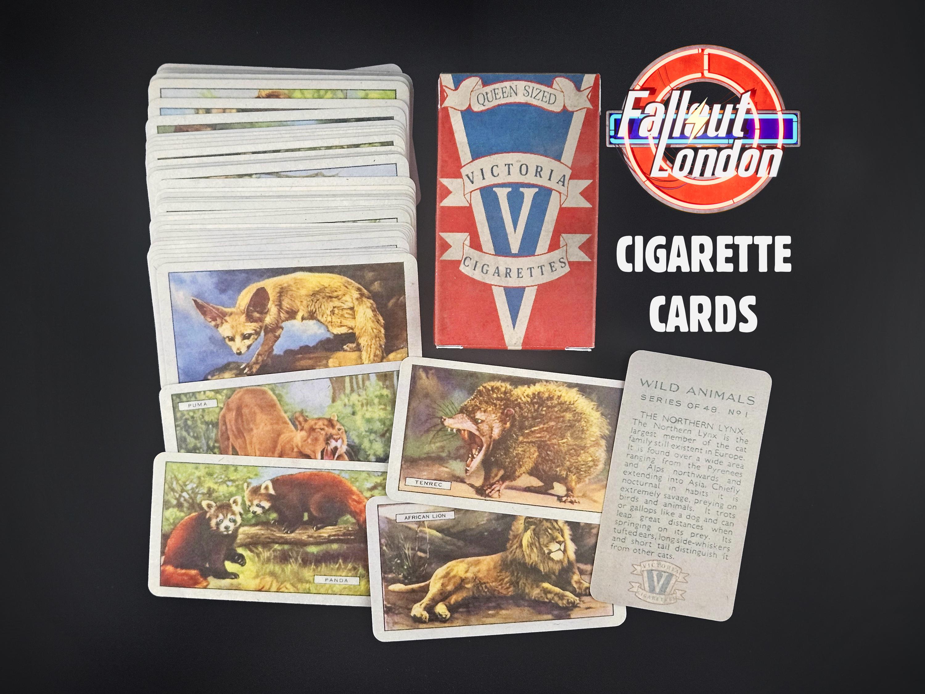 Fallout London - All 48 Victoria Cigarette Cards and Pack - Fallout ...
