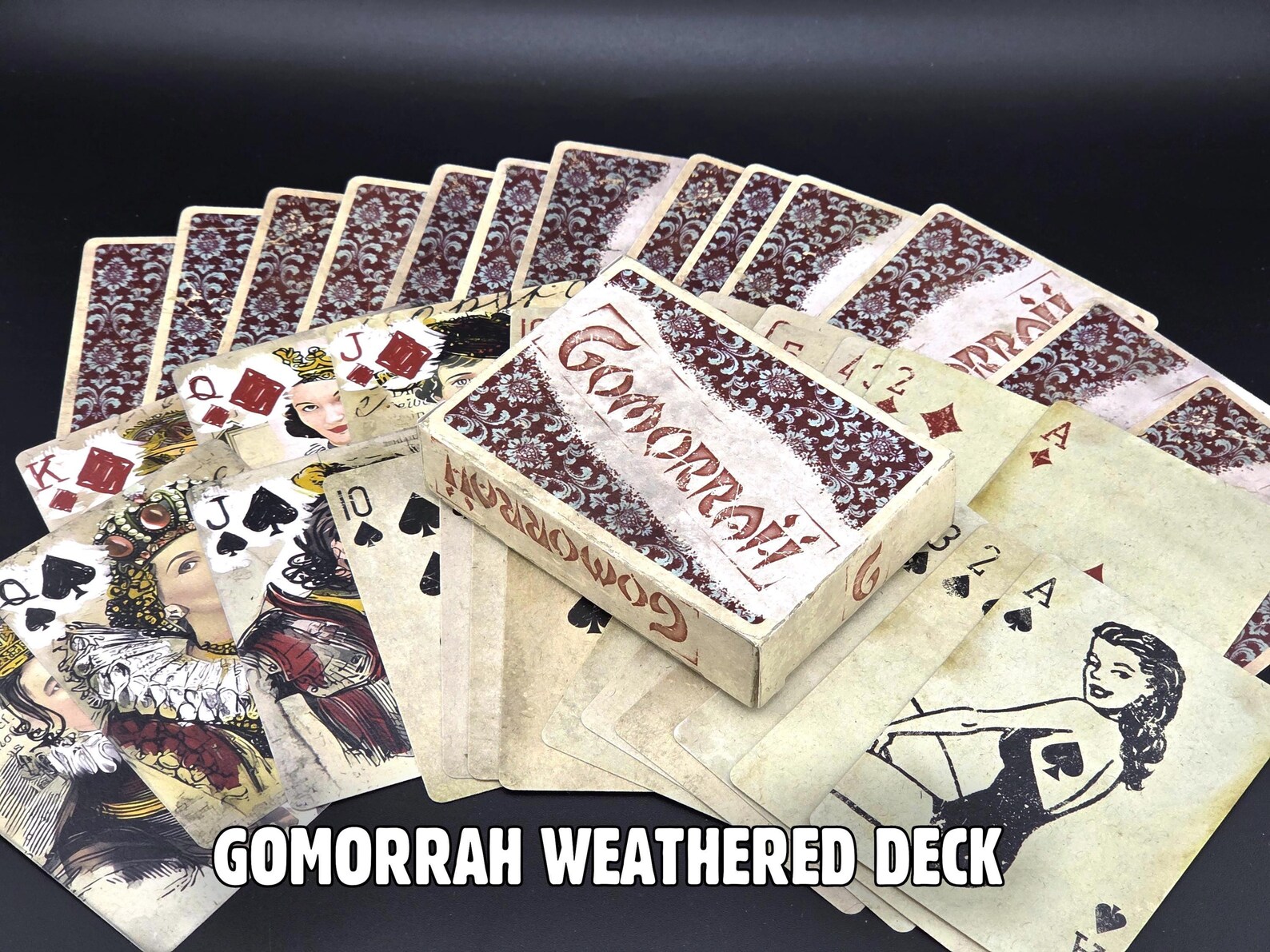 Gomorrah Weathered Deck of Playing Cards - Caravan Fallout New Vegas ...