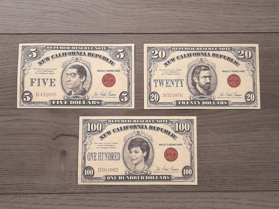 New NCR Dollar Bills Fallout New Vegas inspired - Etsy México