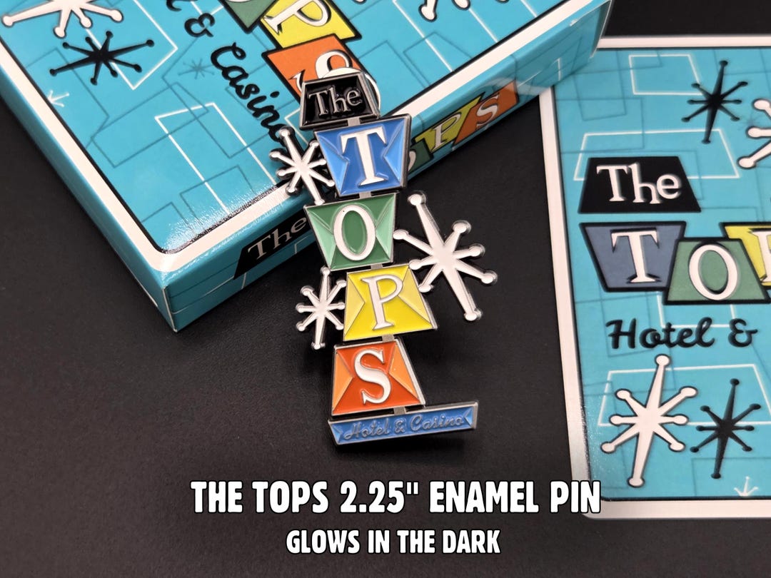 The TOPS Sign Enamel Pin - Fallout New Vegas Inspired - Etsy