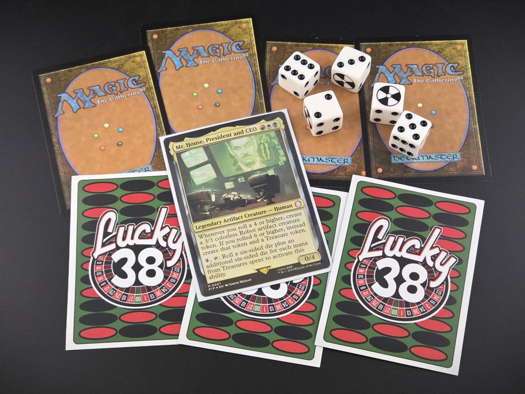 Lucky 38 MTG Card Sleeves - Magic the Gathering Fallout New Vegas ...