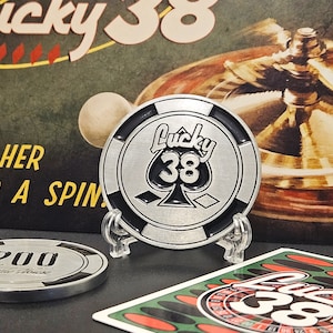 The Platinum Chip - Fallout New Vegas Inspired - Lucky 38 - Mr House - Etsy