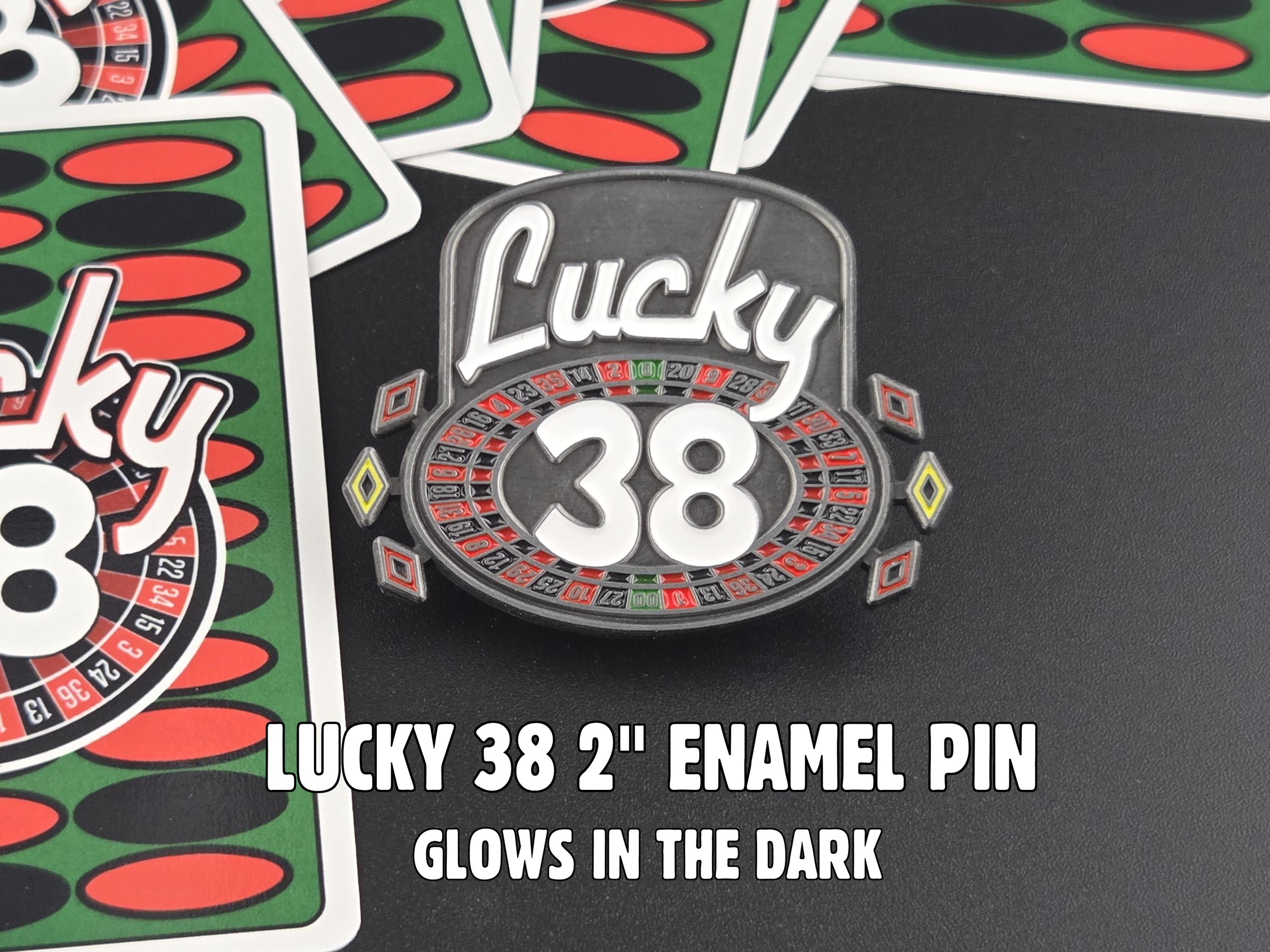 Lucky 38 Sign Enamel Pin - Fallout New Vegas Inspired - Etsy