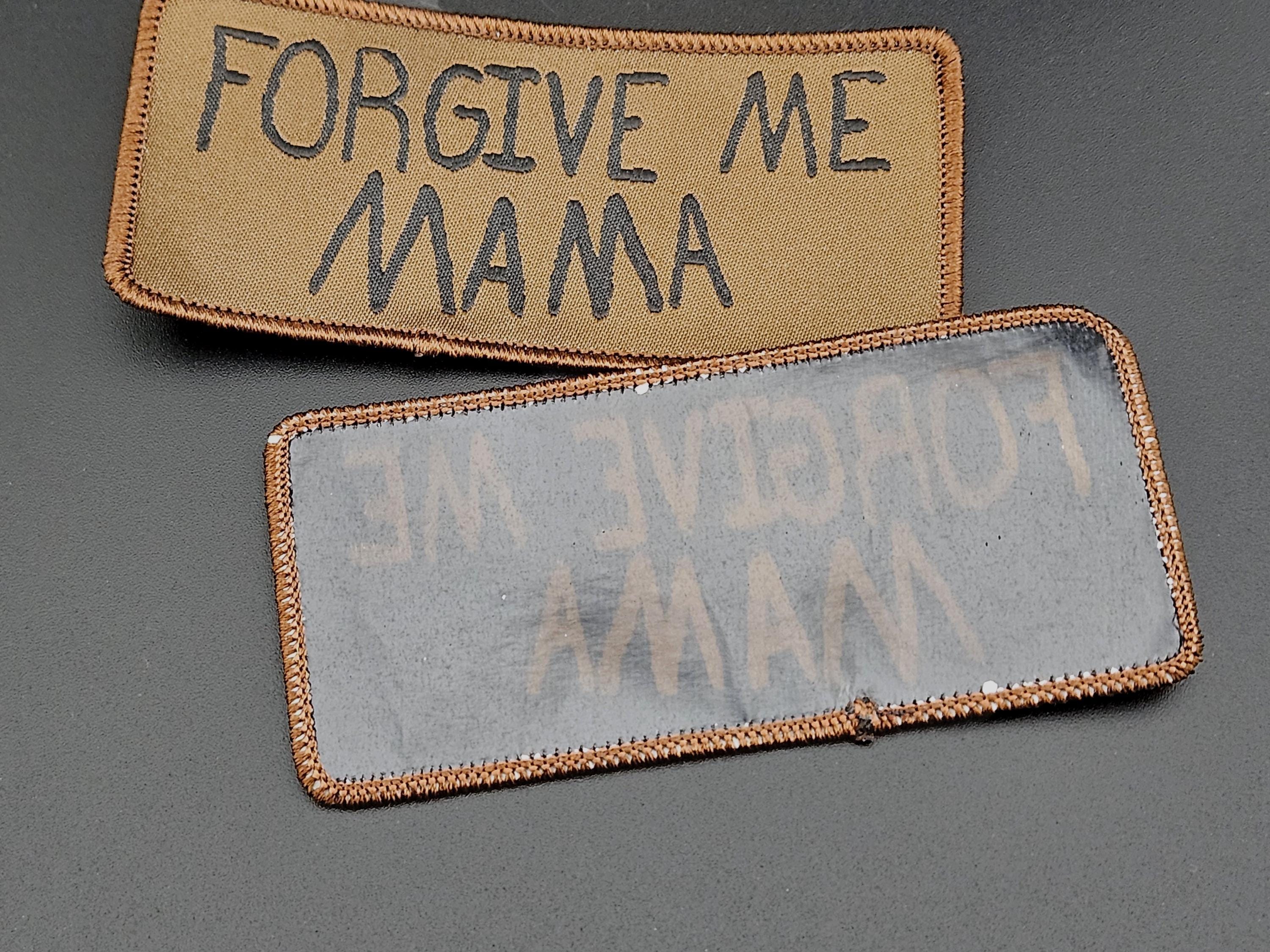 FORGIVE ME MAMA Patch - Randall Clark's Desert Ranger Combat Helmet ...