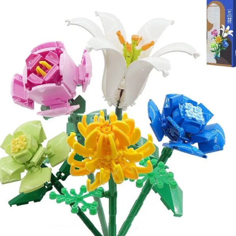 Flower Bouquet Building Blocks - Etsy