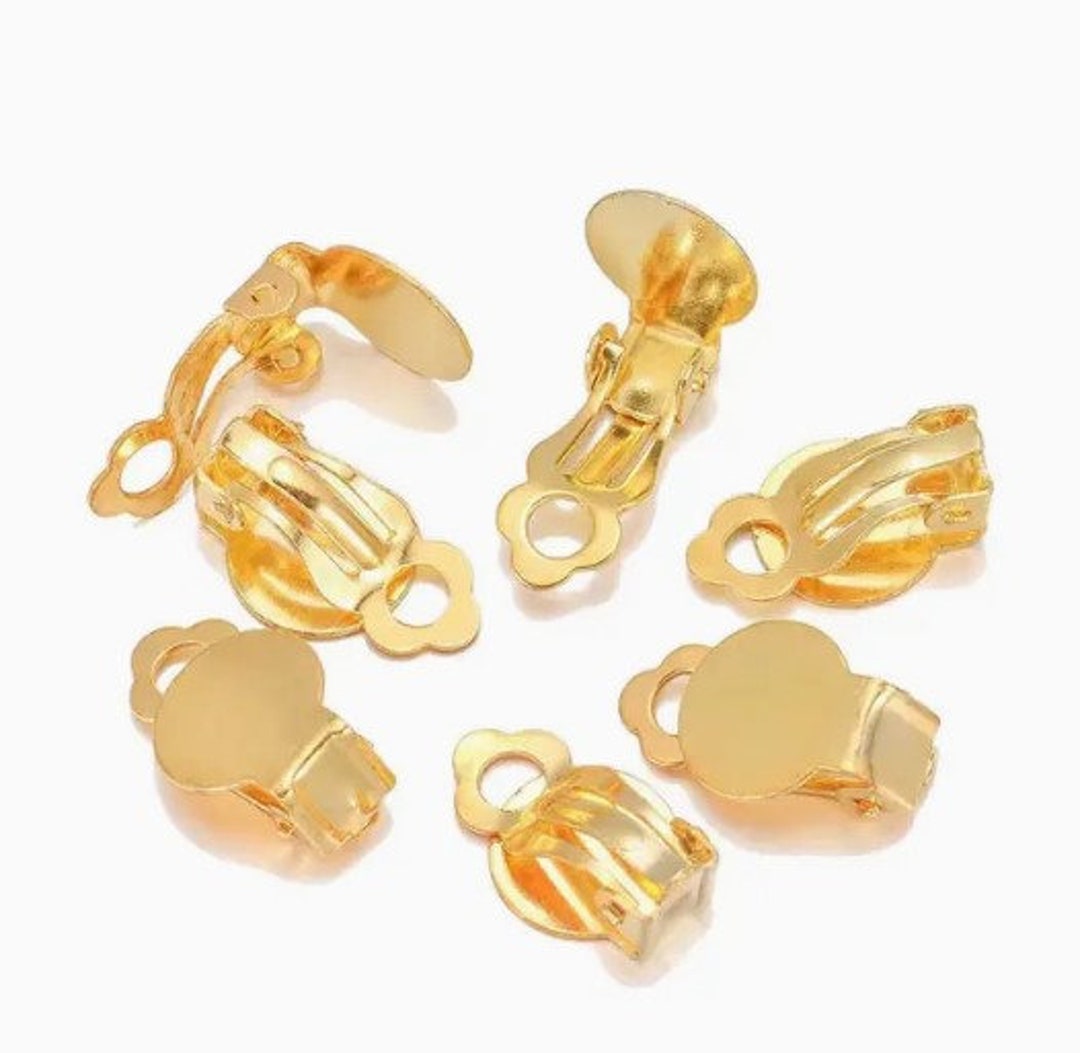 Unpierced Ear Clips DIY Earring Accessories - Etsy