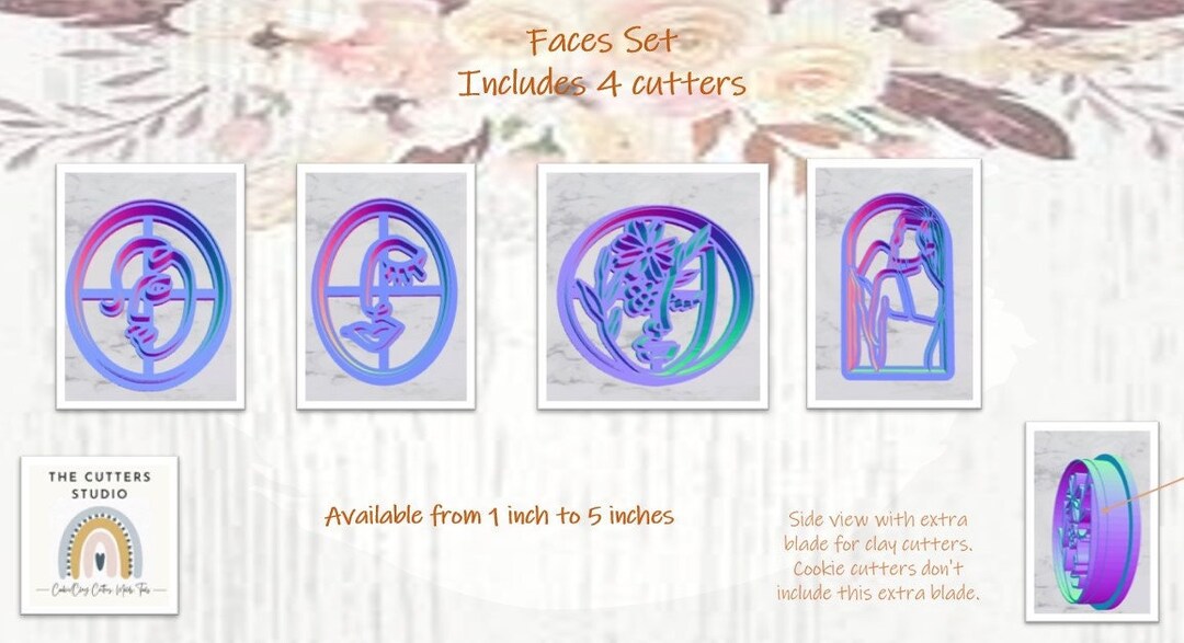 Imprint Faces Set - Etsy