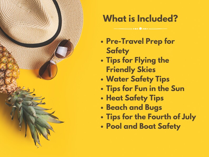 120 Summer Vacation Safety Tips for Fun in the Sun [printable E ...