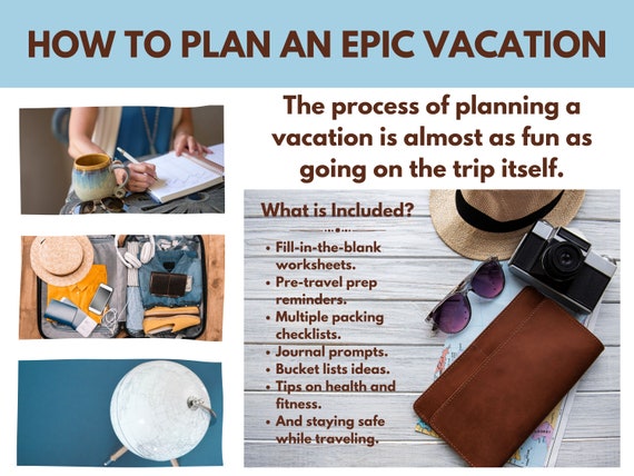 How to Plan an Epic Vacation Travel Planner - Etsy