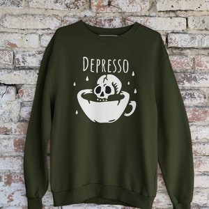 Depresso, Coffee Shirt, Aesthethic Clothing, Halloween Shirt, Goth ...