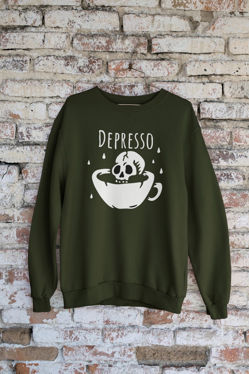 Depresso, Coffee Shirt, Aesthethic Clothing, Halloween Shirt, Goth ...