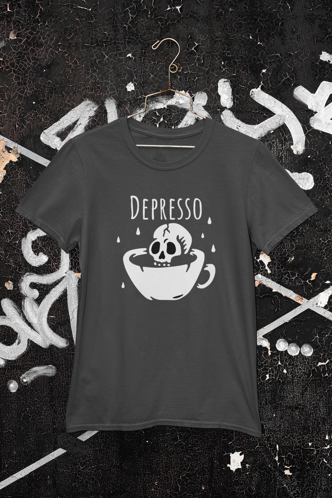 Depresso, Coffee Shirt, Aesthethic Clothing, Halloween Shirt, Goth ...