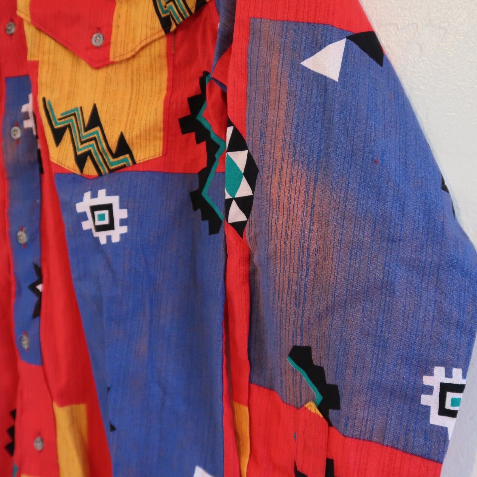 Vintage 90s Wrangler Brushpopper Cowboy Aztec X-long Tails 16-34 - Etsy