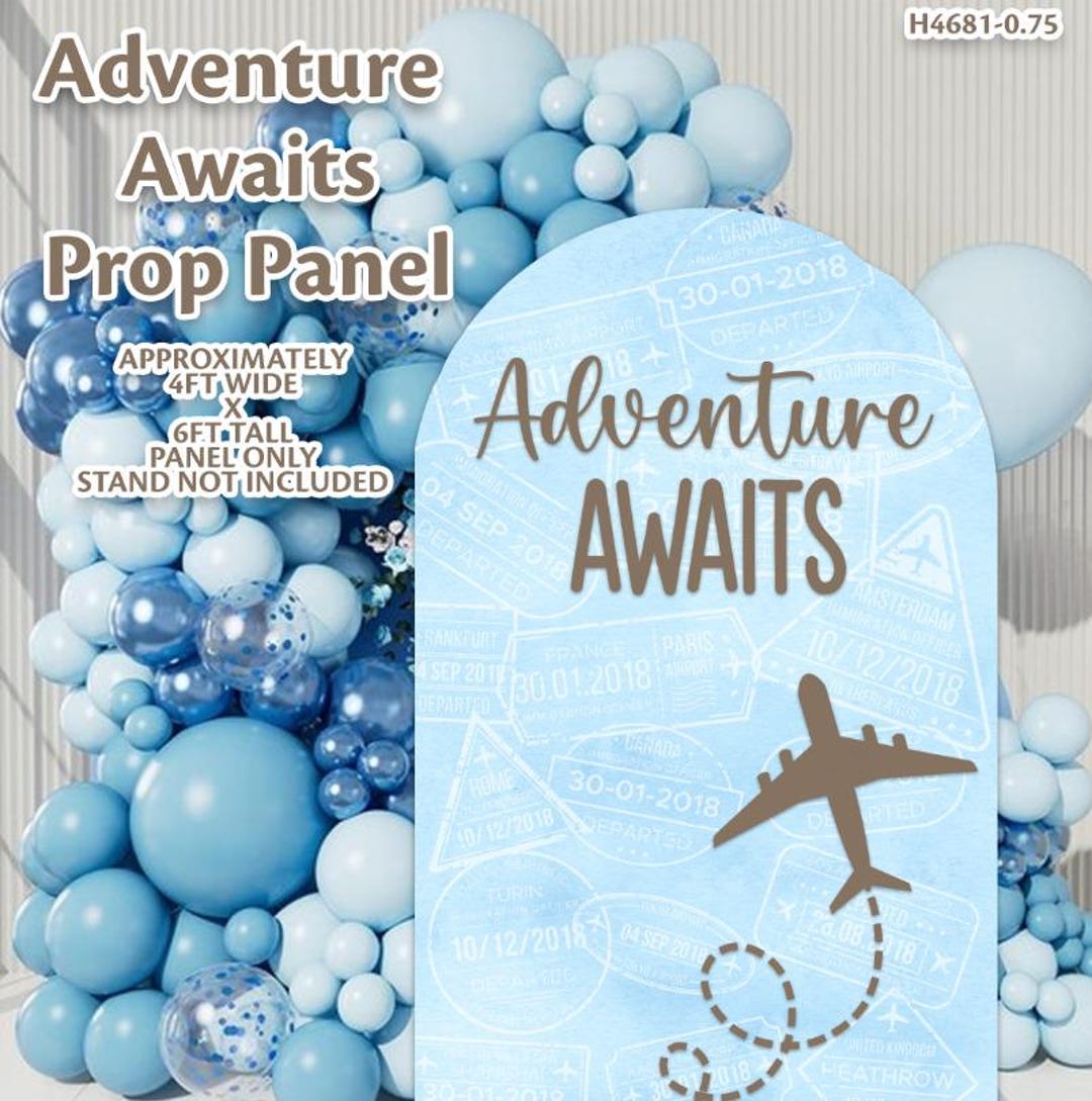 H4681 6ft Plane Coroplast Party Panel Props Decorations NO STAND ...