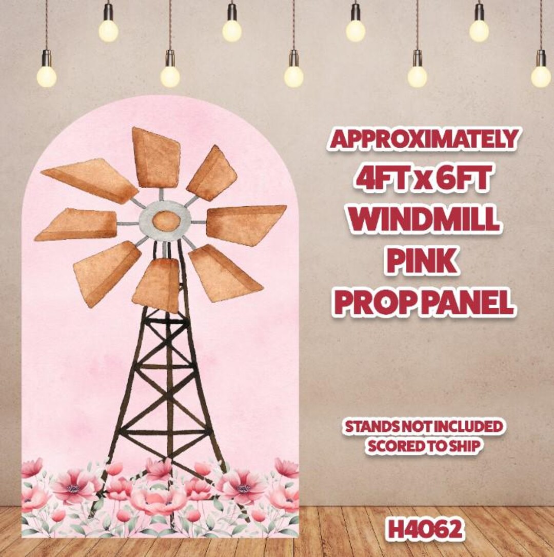 H4062- 6 Ft Pink Prop Panel Windmill One Piece - Etsy