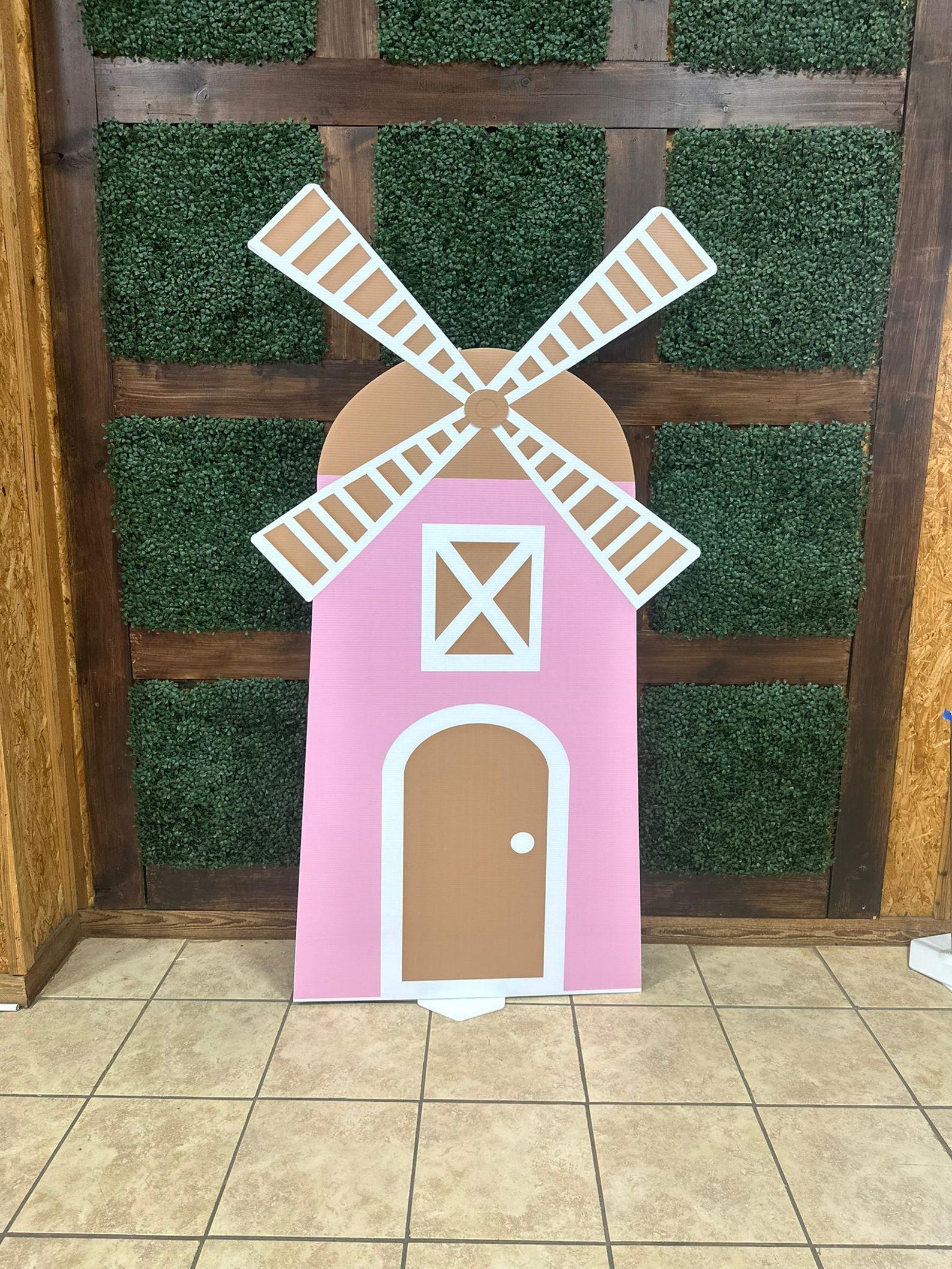 H4545- 6 Ft Pink and Brown Windmill One Piece - Etsy