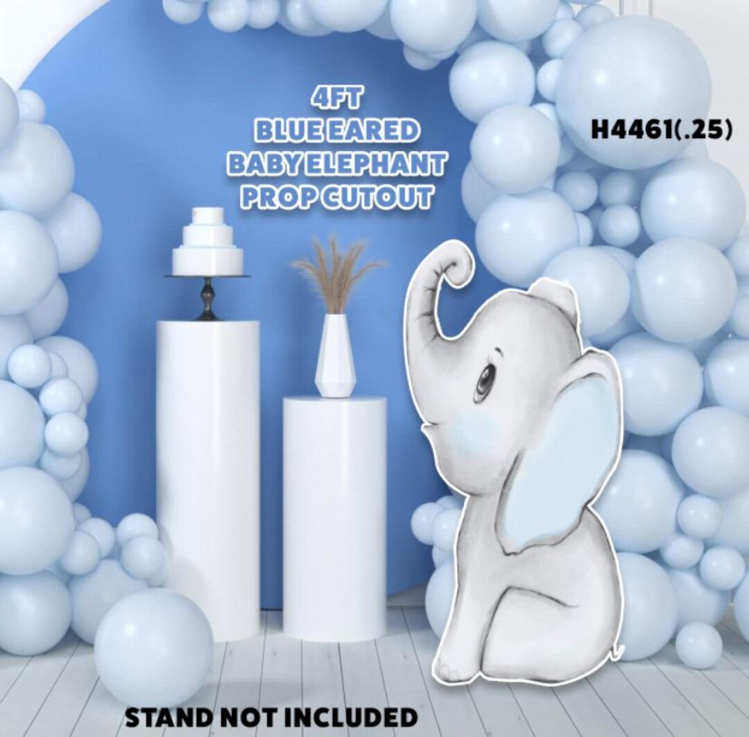 H4461- 4ft Baby Blue Elephant Prop NO Stands or NO Balloons Included - Etsy