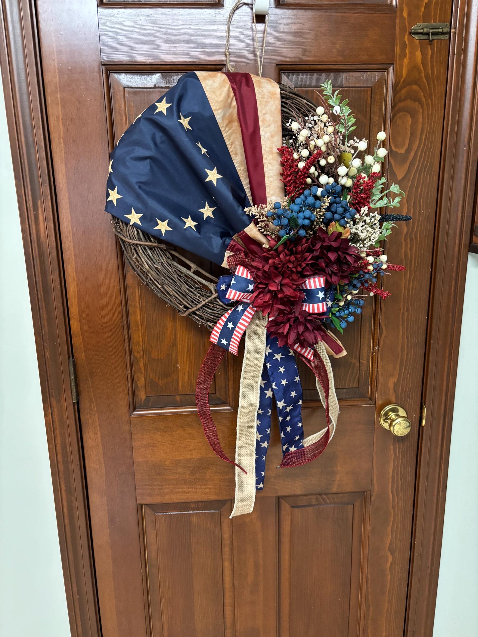 Patriotic Vintage Thirteen Star Flag 20 - 23" With Red Asters. - Etsy