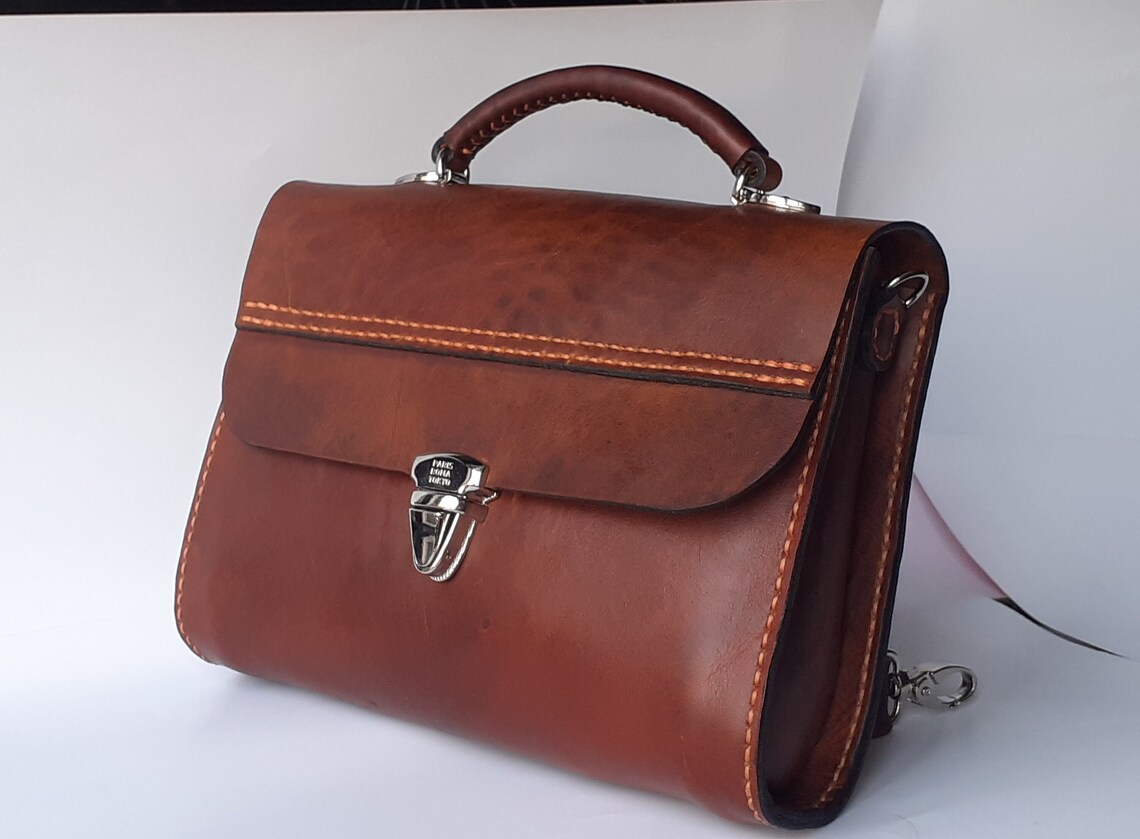 Leather Bag for Woman, Elegant Women's Leather Bag, Handmade Formal ...